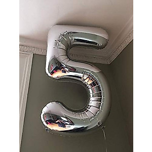 Tellpet Silver Number 15 Balloon, 40 Inch