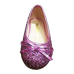 The Doll Maker Glitter Ballet Flat-TD171001B-1 Fuchsia