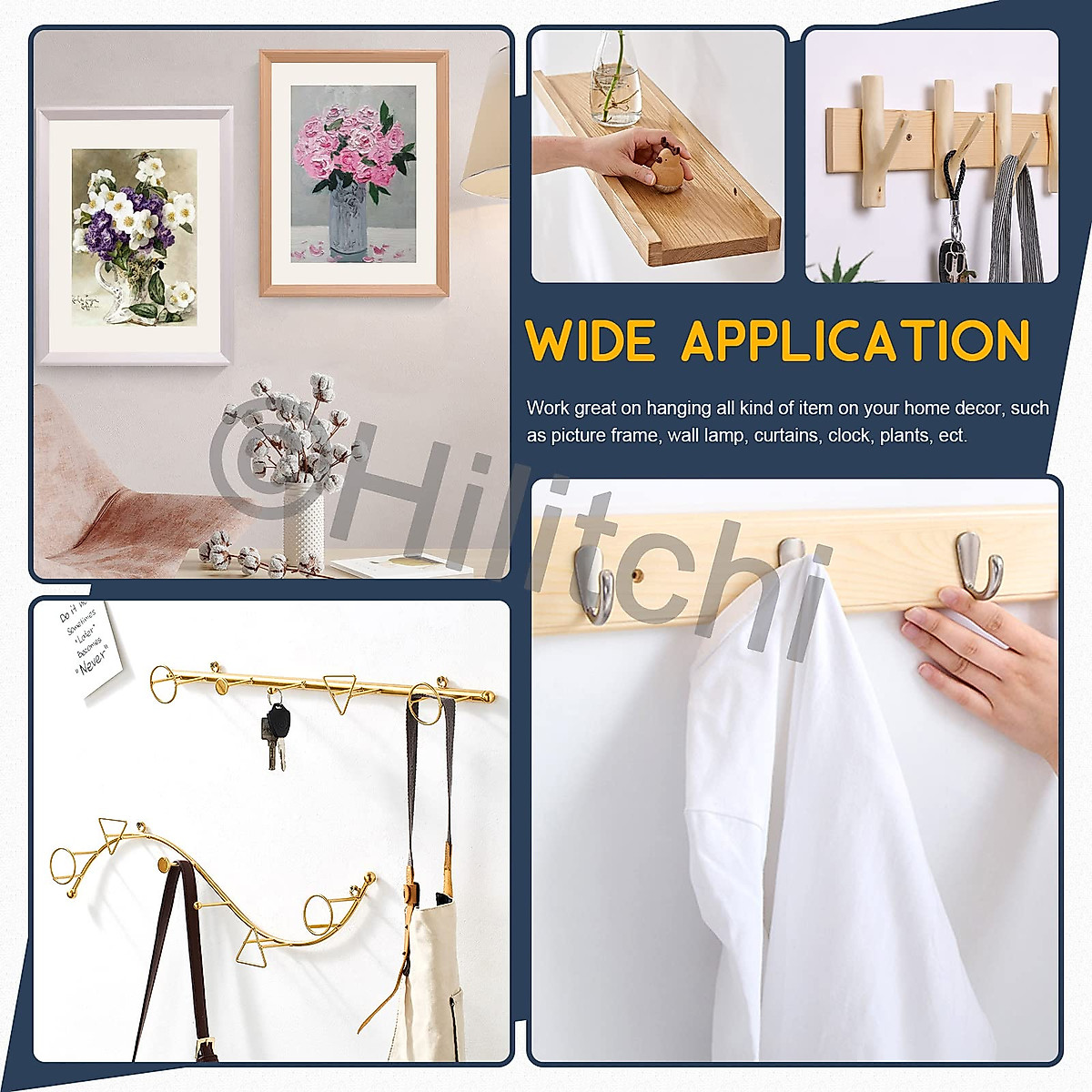 Hilitchi 200Pcs Self Drilling Drywall Anchors with Screws Easy Application No Drill or Holes in Wall, 66 Lbs, 12 x 30mm-100Pcs Anchors and 100Pcs Screws (Metal Anchors)