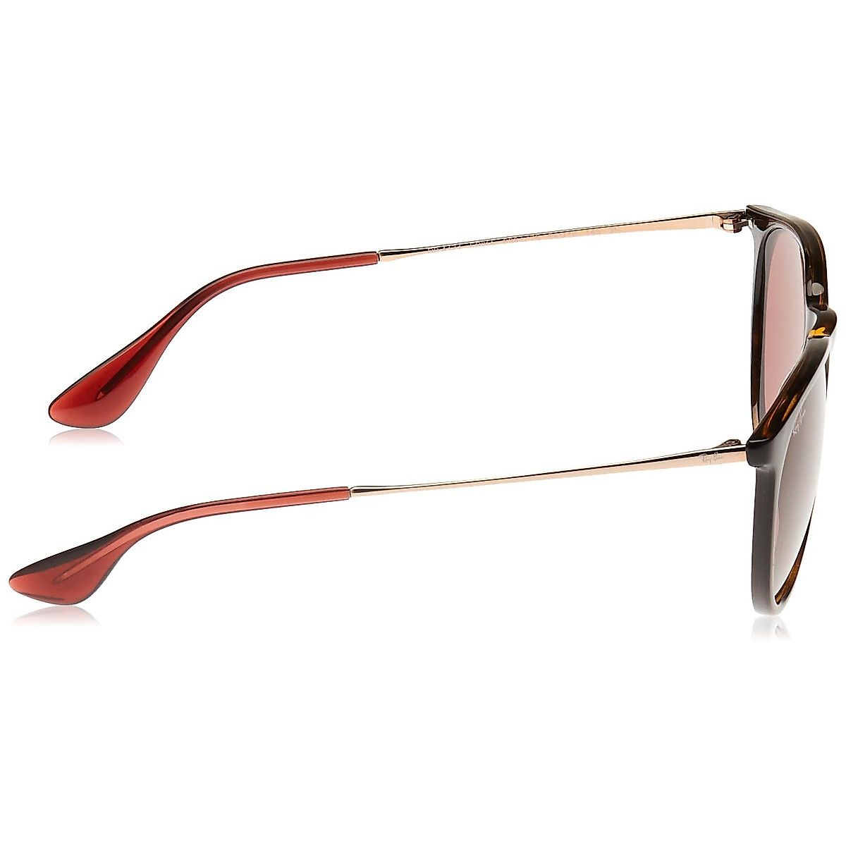 Ray-Ban RB4171 Erika Round Sunglasses, Havana/Dark Violet, 54 mm