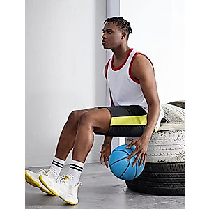 Zengjo Tank Top Mens Ringer(White/Red,M)