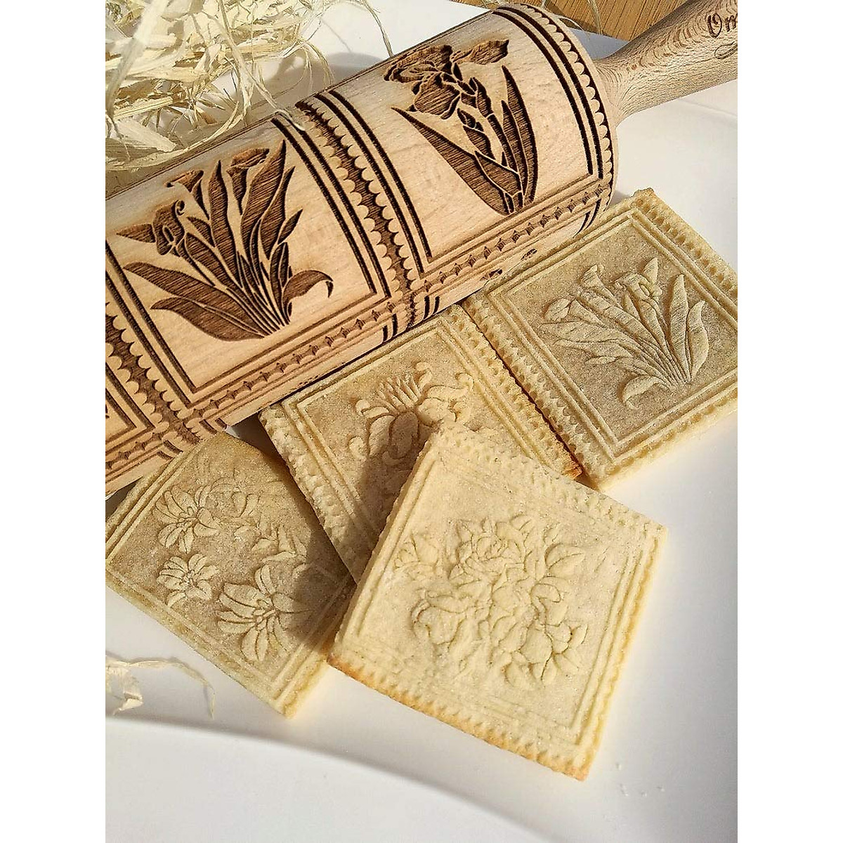 Springerle rolling pin Springerle cookie molds Springerle cookies German cookies Springerle carved rolling pin,Christmas gifts,Gift for mom