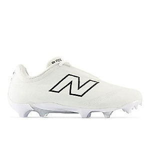 New Balance Unisex BurnX4 Lacrosse Shoe, White/Grey Matter, 12 US Men