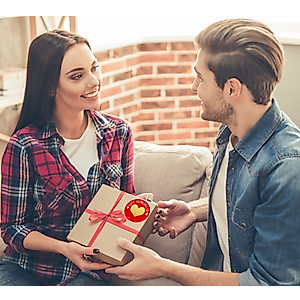 SICOHOME Happy Valentine's Day Stickers Label 36pcs 1.5" Valentine's Day Envelope Seals Labels Stickers Valentine's Day Gift Sticker Party Favor Stickers Envelope Seals Sticker Heart Stickers for Kids