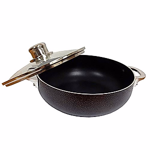 IMUSA USA Nonstick Dutch Oven with Glass Lid 3.2-Quart, Bronzed