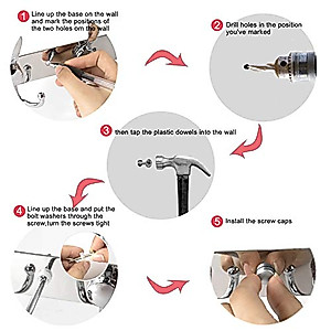 Coat Rack Wall Mounted, 2PCS Coat Hanger Wall 5 Tri Hooks Heavy Duty Stainless Steel Coat Hook Rail for Coats Towels Purse Robes Keys and Hats(Silver)