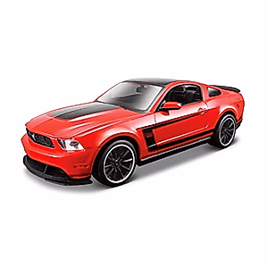 Maisto 1:24 Scale Assembly Line 2012 Ford Mustang Boss 302 Die-Cast Vehicle (Colors May Vary)