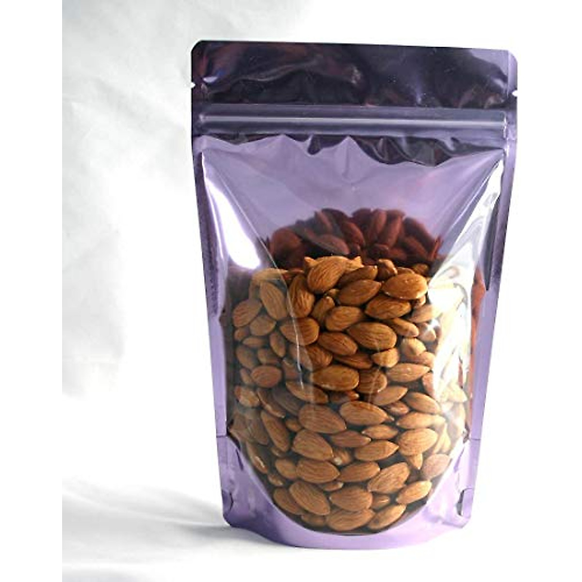 USPak Stand up Pouch Heavy Duty Bag with Zip Lock Closure Top Notch Food Storage Packaging Bag (Medium-6"x9" -100 PCS, Lavender)