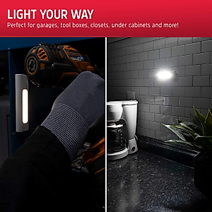 Energizer LED Under Cabinet Light, Battery Operated, Dimmable, Manual On/Off, Wireless, Wall Magnet Mount, Under The Counter Lights, Stick on Light, 45454