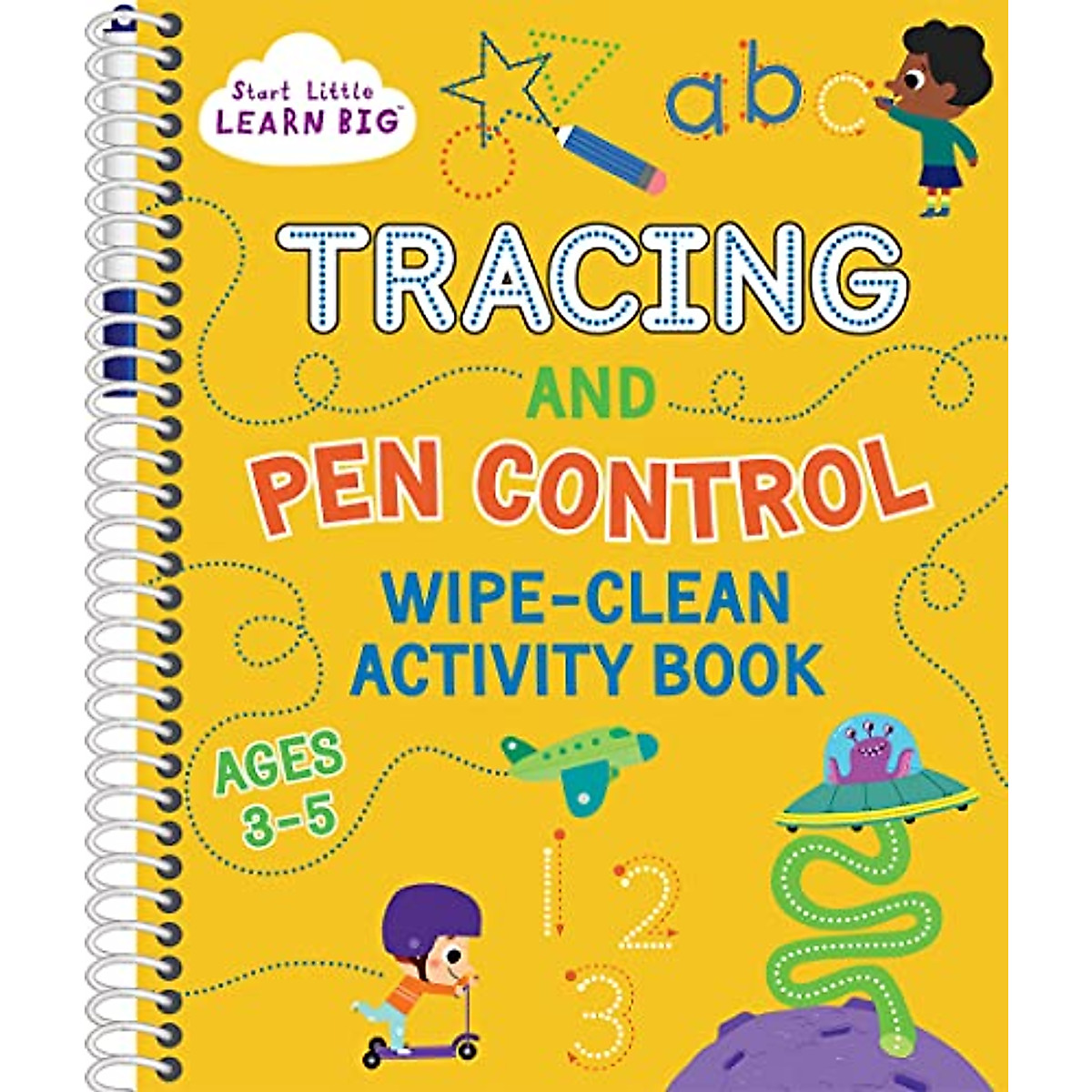 Big Wipe Clean Tracing and Pen Control Activity Book for Kids Ages 3 to 5 (Start Little Learn Big Series)