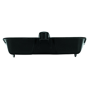 Rubbermaid Commercial Products Heavy-Duty Dustpan, Charcoal Color & Commercial 12 Inch Corn Whisk Broom, Yellow, Flagged Natural Bristles