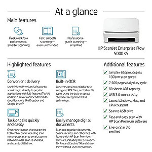 HP ScanJet Enterprise Flow 5000 s5 (6FW09A)