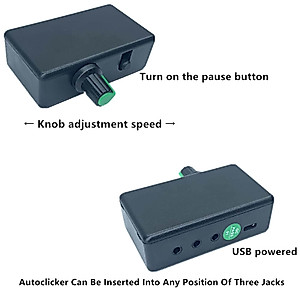 QIDAI Auto Clicker for Phone iPad, Screen Device Auto Clicker, Suitable for Games, Live Broadcasts, Reward Tasks, Adjustable Auto Clicker Simulated Finger Clicking.（1 Second Fastest 25 Times）