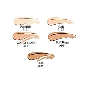 PHOERA Foundation,Flawless Soft Matte Liquid 102 Nude Foundation,24 HR Oil Control Waterproof Cream Foundation Makeup.
