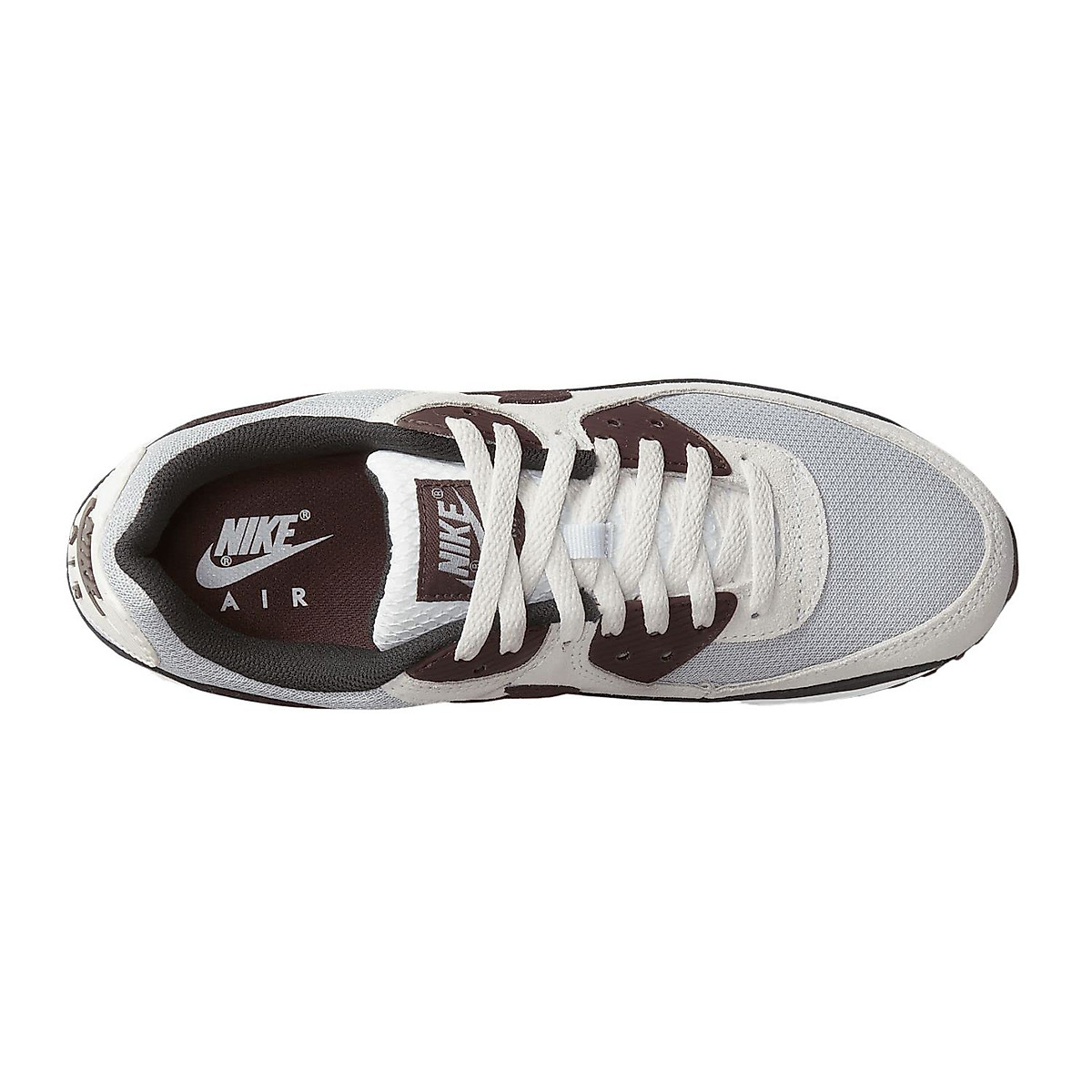 Nike Air Max 90 Men's Shoes (Wolf Grey/Burgundy Crush, us_Footwear_Size_System, Adult, Men, Numeric, Medium, Numeric_8)