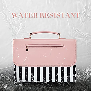 ECOSUSI Laptop Bag for 13-15 inch Notebook Compatible with MacBook Air/Pro M1 M2, Leather Slim Laptop Case Briefcase Computer Protective Sleeve