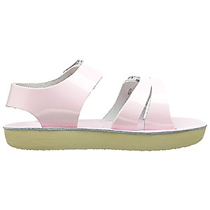 Salt Water Sandals by Hoy Shoe Kids' Sun-San Sea Wee Flat Sandal, shiny pink, 3 M US Infant