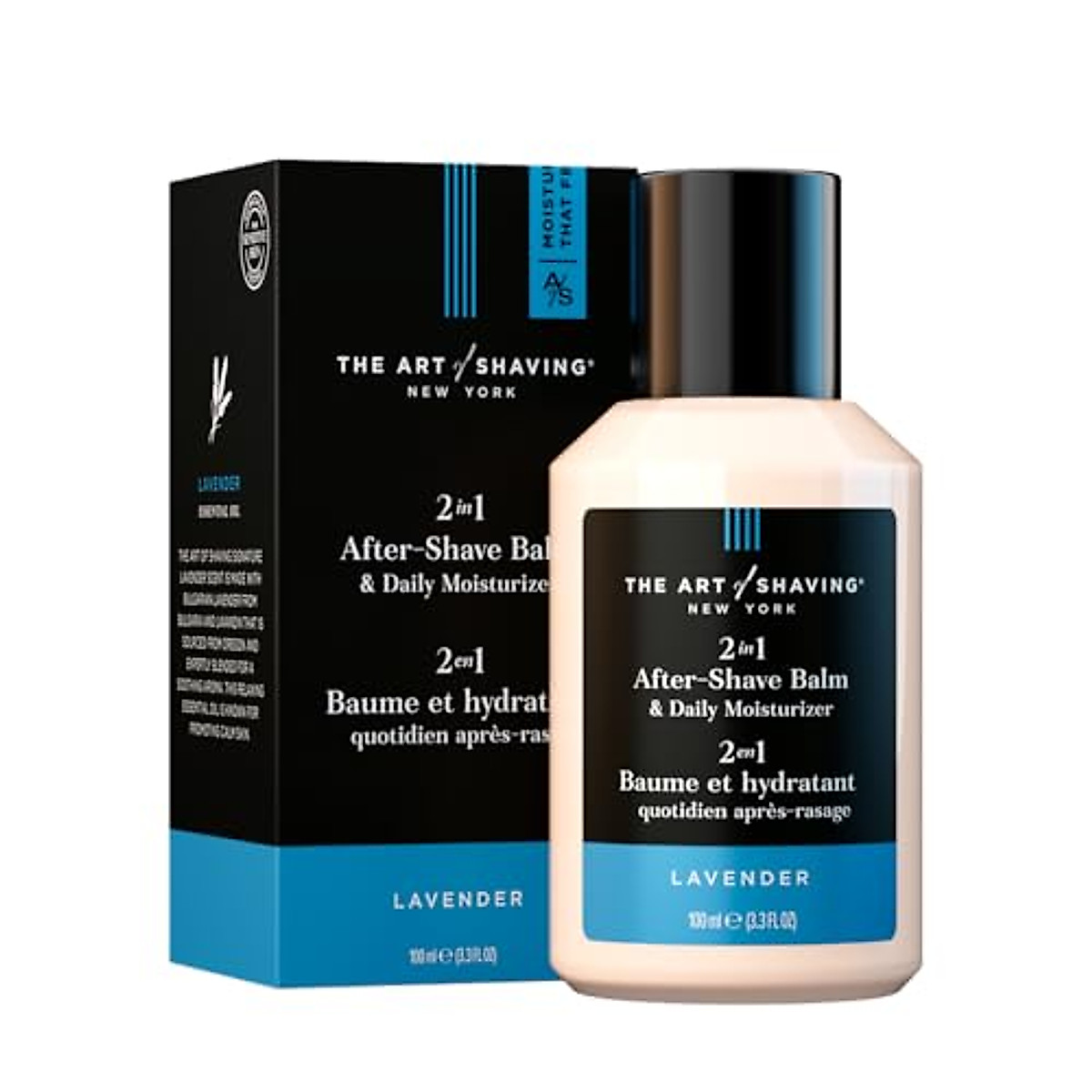 The Art of Shaving After-Shave Balm for Men - Face Moisturizer, Clinically Tested for Sensitive Skin, Lavender, 3.3 Fl Oz (Pack of 1)