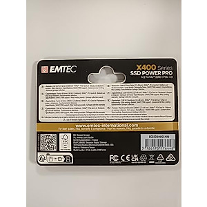 Emtec 500GB X400 Power Pro M.2 2280 PCIe Gen 4.0 x4 Internal Solid State Drive (SSD) ECSSD500GX400