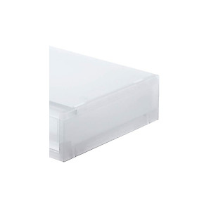 MUJI Polypropylene Drawer Storage Box, A4 Wide, 37cm Width x 26cm Depth x 9cm Height, White