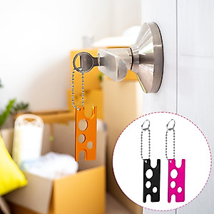 RONRONS 5 Pack Essential Oil Bottle Opener with Keychain, Stainless Steel Roll-On Cap Openers for Eyelash Glue, Replacement Bottle Mouth Heads – Universal Fit, Durable & Portable