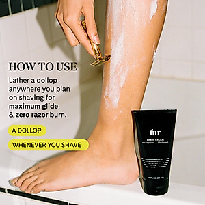 Fur Shave Cream: Moisturizing Shave Cream Soothes Skin and Reduces Bumps and Irritation - 5 OZ