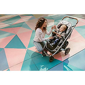 UPPAbaby Cruz V2 Stroller - Gregory (Blue Marl/Silver/Saddle Leather) + Travelbag for Vista, V2, Cruz, V2