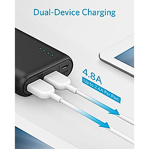 Anker PowerCore 20,100mAh Portable Charger Ultra High Capacity Power Bank with 4.8A Output and PowerIQ Technology, External Battery Pack for iPhone, iPad & Samsung Galaxy & More (Black)