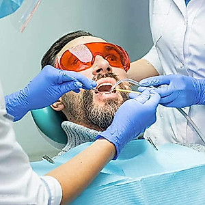 vinmax Red Goggle Glasses Lab Eye Protection Safety Glasses Transparent Dental Protective Eye Curing Light Whitening -2022 New Upgrade