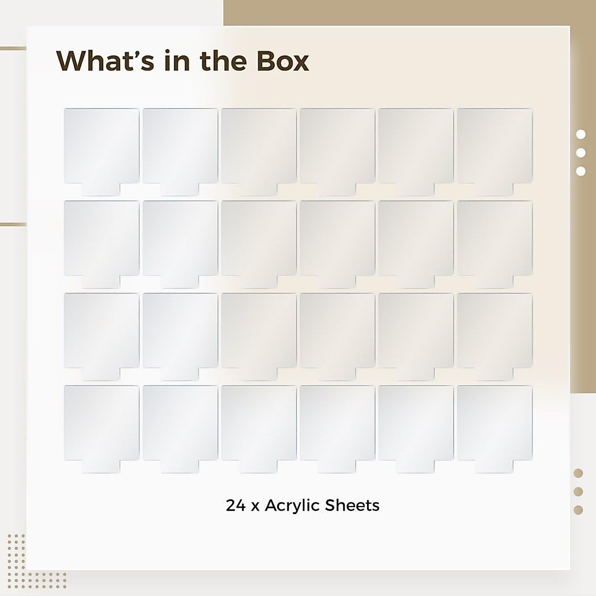 24 Pcs 2mm Acrylic Sheets Clear Cast for LED Light Base, (5.9"x 5.1") Thick Plastic Square Boards with Protective Layers for Signs DIY Display Projects, Engraving Carving Craft Transparent Panels