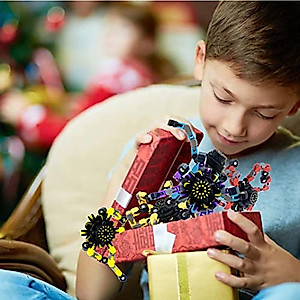 24PCS Fingertip Gyro Fingertip Mechanical Top DIY Deformation Robot Metal Transformable Gyro Spinners Finger Chain Robot Toy Changeable Face Fidget Spinners Octopus ADD ADHD Astium for Kids Adults