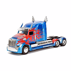 Jada Toys Metals Transformers Optimus Prime 1:24 Diecast Vehicle Blue and Red