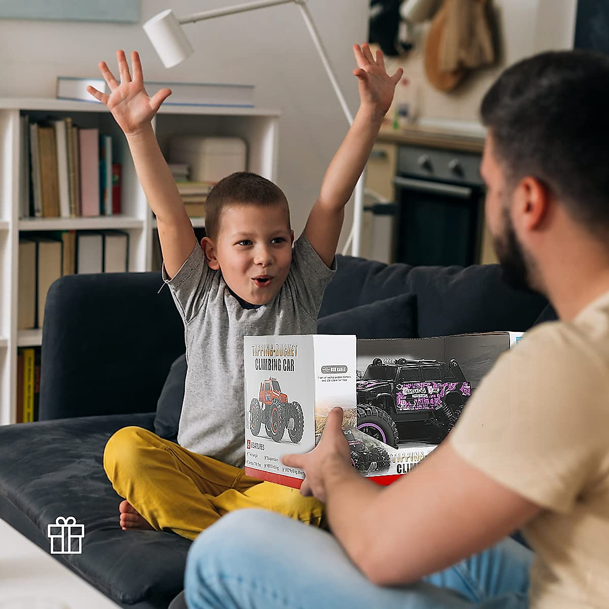 Songtai Remote Control Car, Purple Rc Truck 4x4 Off-Road Waterproof Function 360° Rotation, Suitable for Boys, Girls, Adult and Children's Toy