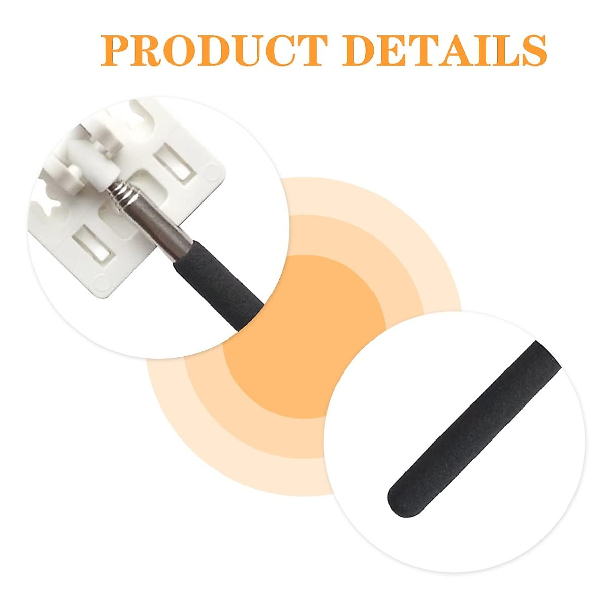 VICASKY Telescopic Rod Card Holder Reacher,Vehicle Parking Toll Swiping Stick Grabber Car Parking Contactless Payment Card Rod Tool