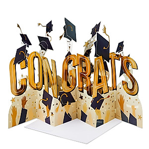 Hallmark Paper Wonder Graduation Pop Up Card (Accordion Fold Congrats)