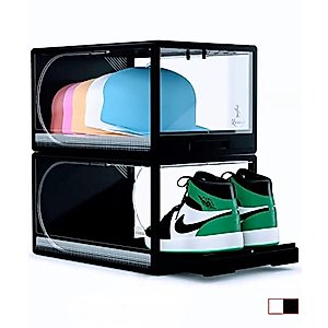 Premium Reinforced Acrylic Sneaker Boxes. Hat Organizer Box. Clear Hat Storage Containers. Sneaker Storage For Sneakerheads. Upgrade Drawer Type Shoe Boxes Clear Plastic Stackable. Collapsible Shoe Rack Storage Organizer. Foldable Shoe Storage Boxes. Shoe