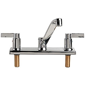 Kingston Brass FB2121NDL 7-11/16-Inch in Spout Reach NuvoFusion 8-Inch Centerset Kitchen Faucet, Polished Chrome