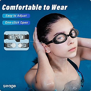 Swimming Goggles 2 Pack Swim Goggles Anti Fog Goggles Adult Swimming UV Protection Fit for Adult Men Women Youth Junior, No Leaking Soft Silicone Seal Flat Lens Clear Vision, 3 Sizes of Nose Bridge