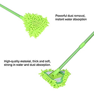 Extendable Mop 180 Degree Rotatable Triangular Cleaning Mop - Floor Cleaner, Glass Cleaner, and Versatile Cleaning Tool for Home, Wall, Ceiling, and Floors