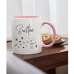 Bzelkry Coffee Mug - Singer Inspired Coffee Cup - 11 Ounce - Gift for Women - Singer Albums Inspired Cute Icons - Girl Fans Merch, Merchandise - Novelty Coffee Mug