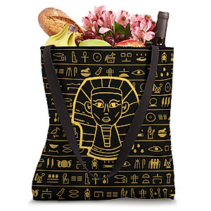 Ancient Egyptian Hieroglyphs Symbols Pharao Scarab Ankh Eye Tote Bag