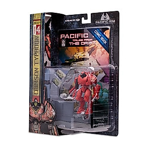 Pacific Rim McFarlane Toys Crimson Typhoon (Jaeger) 4" Scale Figure Playset with Comic