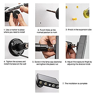 Wall Lampsolar Lamp Waterproof Led Light Outdoor Home Garden Lawn Garden Wall Lamp Rural Outdoor Lighting Sensor Street Lights B1