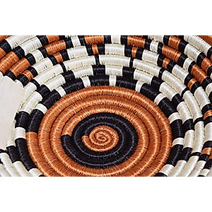 Hand Woven African Basket - Small - 8 Inches Sisal & Sweetgrass Basket - Woven Bowl - Handmade in Rwanda, SRB114