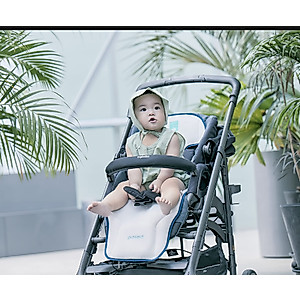 POLED Airluv New Version - Toddler Car Seat Cooling Liner/Keeps Your Baby Cool and Comfortable/Adjustable Fan Speed/Suitable for Everywhere (Cream)