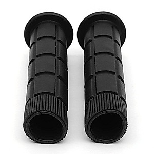 Coolrunner Bicycle Handle Bar Mushroom Grips BMX for Boys and Girls Bikes (Black)…