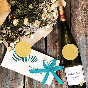 CRASPIRE 2 Inch Gold Embossed Envelope Seals Stickers Angel 100pcs Round Adhesive Embossed Foil Seals Stickers Envelope Label for Wedding Invitations Party Gift Packaging Greeting Card