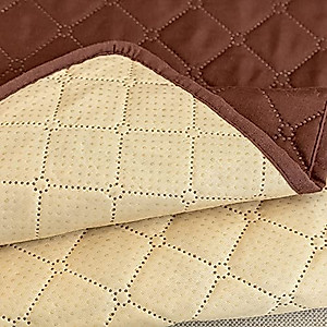 TVPFM Sofa Armrest Covers for Chairs,1 Pair Sofa Arm Covers Furniture Protector Slipcover with Pockets Washable Armchair Couch Armrest Chair Covers for Recliner-AV