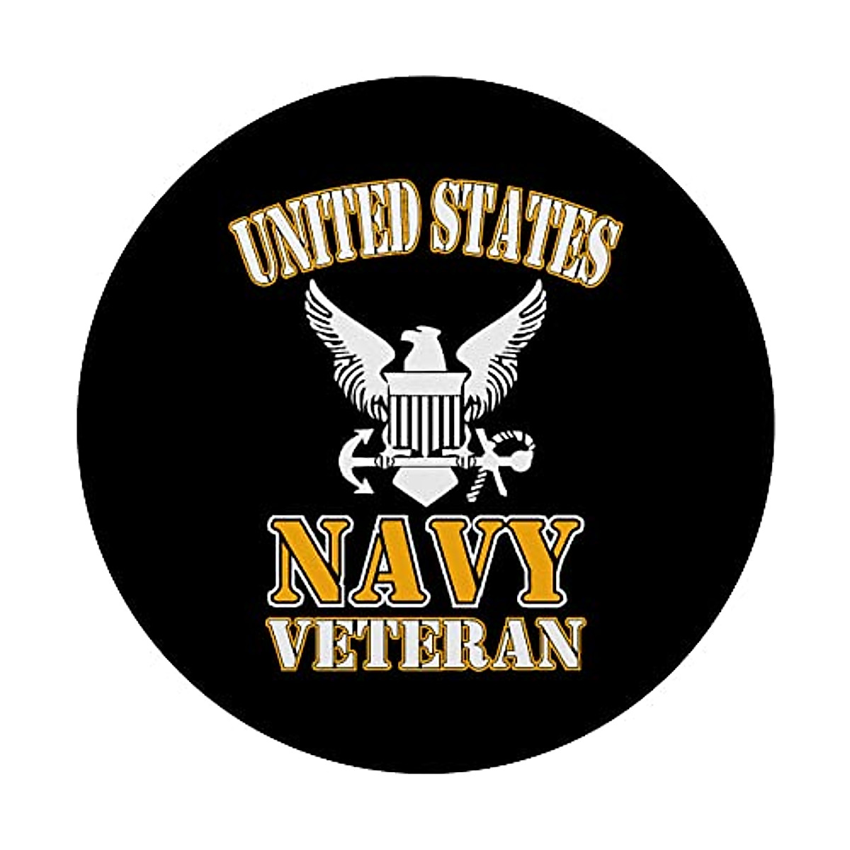 Navy Military Veteran Military Pride - Gift Accessory PopSockets PopGrip: Swappable Grip for Phones & Tablets