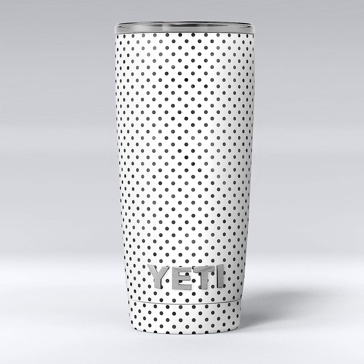 Design Skinz Black and Gray Fade Polka Dots - Skin Decal Vinyl Wrap Kit Compatible with The Yeti Rambler Cooler Tumbler Cups